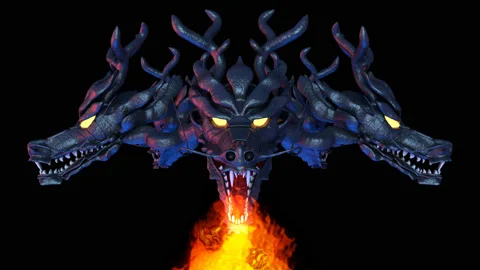 Chinese Dragon Head VJ Loop | Stock Video | Pond5