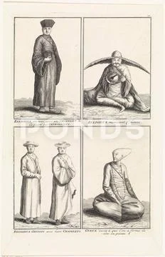 Chinese monks; Religieux and Noir Avec Un Chapelet Ã la Facon des ...