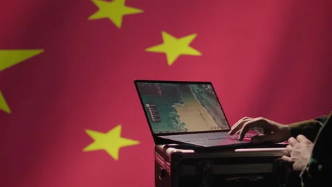 Chinese soldier in command control room ... | Stock Video | Pond5