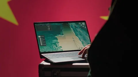 Chinese soldier in command control room ... | Stock Video | Pond5