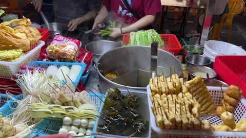 Chinese Street Food in Zhuhai China | Stock Video | Pond5