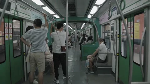 Chinese subway train, Chinese subway tra... | Stock Video | Pond5