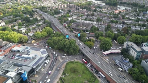 The Chiswick Roundabout, Hogarth Roundab... | Stock Video | Pond5