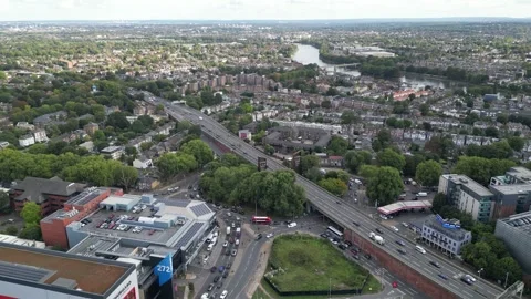The Chiswick Roundabout, Hogarth Roundab... | Stock Video | Pond5