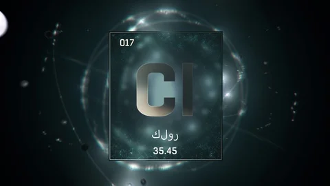 Chlorine as Element 17 of the Periodic T... | Stock Video | Pond5