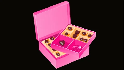 chocolate box background and 2d animatio... | Stock Video | Pond5