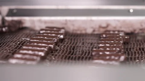 Chocolate candy bars production - food i... | Stock Video | Pond5