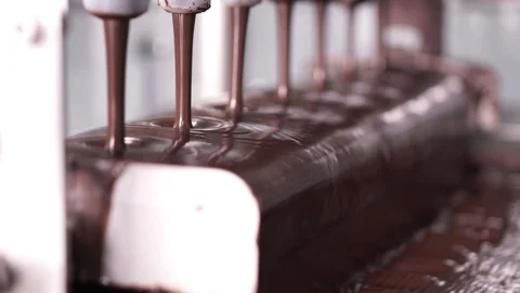 Chocolate candy bars production - food i... | Stock Video | Pond5