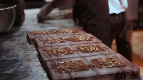 chocolate factory, the process of making... | Stock Video | Pond5