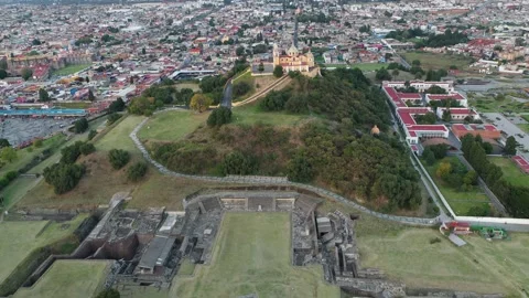 Cholula Pyramid Wide Aerial Clip, Worlds... | Stock Video | Pond5
