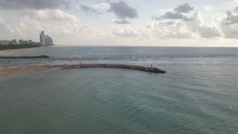 Choppy ocean currents at Haulover Inlet ... | Stock Video | Pond5
