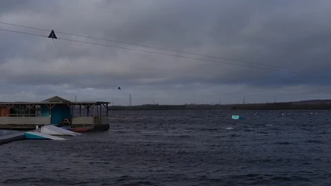 Choppy Waters At Chasewater Country Park... | Stock Video | Pond5