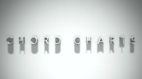 chord charts 3D title animation white te... | Stock Video | Pond5