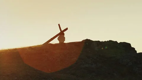 Christ On The Cross Stock Video Footage | Royalty Free Christ On The ...