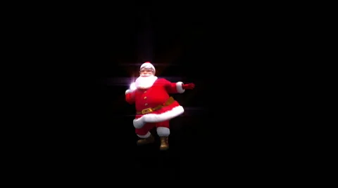 Christmas animation of Santa Claus throw... | Stock Video | Pond5