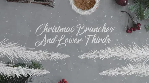 Christmas Branches And Lower Thirds for After Effects ~ After Effects ...