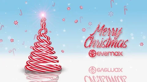 Christmas Candy Cane Greetings ~ After Effects #223893377