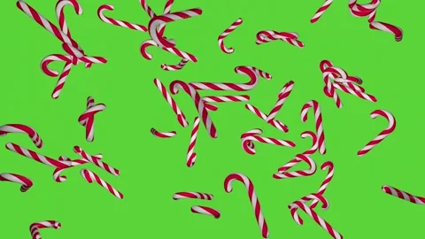 Christmas candy rain on green screen bac... | Stock Video | Pond5