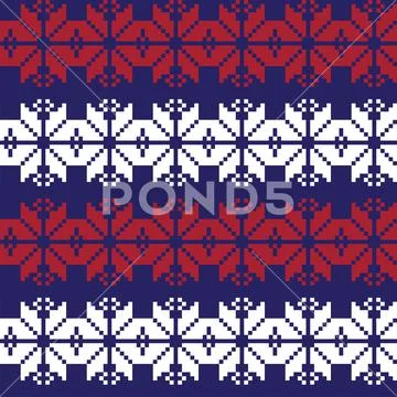 Christmas Fair Isle Seamless Pattern Design: Graphic #188466613