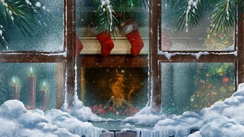 Christmas Fireplace Loop Stock Videos – Royalty-Free HD & 4K Videos