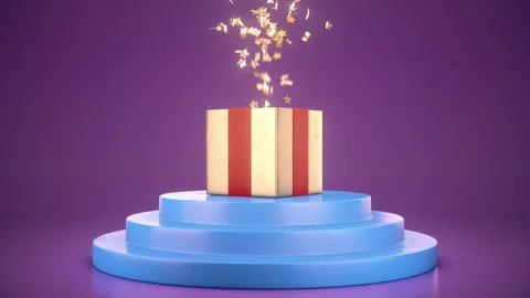 Golden Gift Stock Video Footage | Royalty Free Golden Gift Videos | Pond5