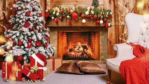 Christmas Fireplace Loop Stock Videos – Royalty-Free HD & 4K Videos