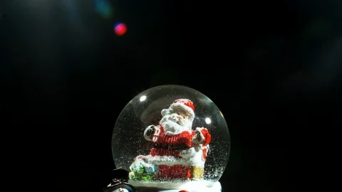 Christmas Magic Ball With Santa And The ... | Stock Video | Pond5