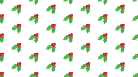 Christmas Mistletoe White Animated Loop ... | Stock Video | Pond5