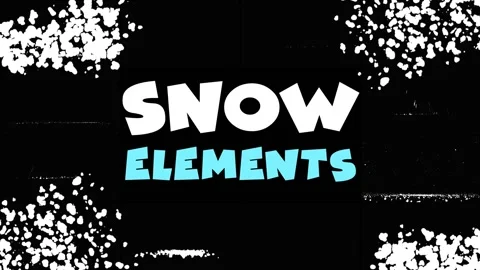 After Effects: Christmas Snow Elements | After Effects #165499906