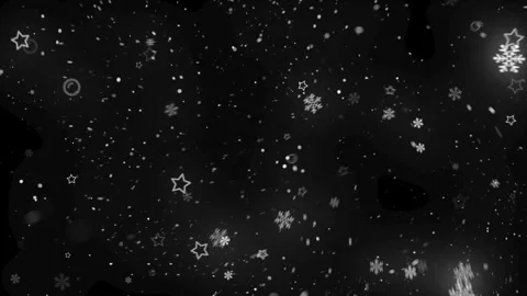 Christmas snow transition. Snow falling ... | Stock Video | Pond5
