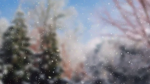Christmas Snowfall loop photo Animation ... | Stock Video | Pond5