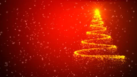 Christmas tree animation background. | Stock Video | Pond5