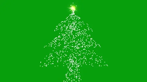 Christmas tree motion graphics with gree... | Stock Video | Pond5