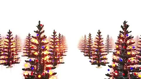 Christmas tree white background loop ani... | Stock Video | Pond5