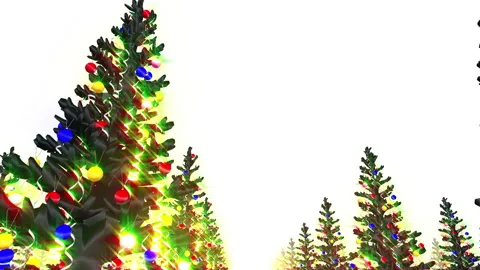 Christmas tree white background loop ani... | Stock Video | Pond5