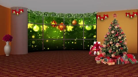 Christmas Virtual Set Stock Videos – Royalty-Free HD & 4K Videos | Pond5