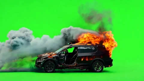 Car Crash Green Screen Stock Video Footage | Royalty Free Car Crash ...