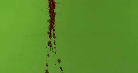 Chroma keying effect of a blood splatte... | Stock Video | Pond5