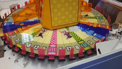 Chuck E. Cheese's roulette machine | Stock Video | Pond5