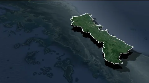 Chumphon Province - Animation Map | Stock Video | Pond5