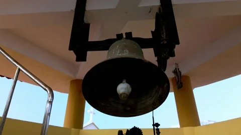 Church Bell, Shot Taken From Below. Bell... | Stock Video | Pond5
