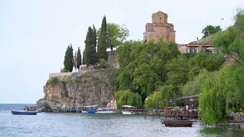 Church of St. John at Kaneo which Macedo... | Stock Video | Pond5