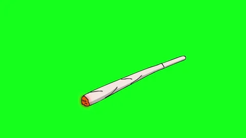 Cigarette animation on green screen | Stock Video | Pond5