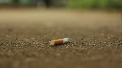 Cigarette Butt Stomp | Stock Video | Pond5