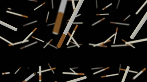 Cigarette Smoke Green Filter Stock Video Footage | Royalty Free ...