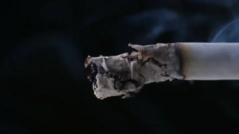 A Cigarette smoking closeup paper burnin... | Stock Video | Pond5