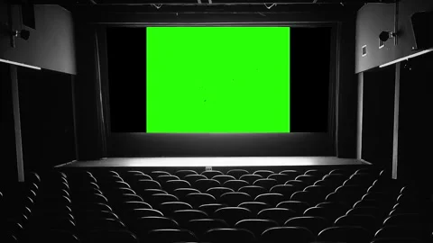 Cinema Green Screen Old Film Projection ... | Stock Video | Pond5