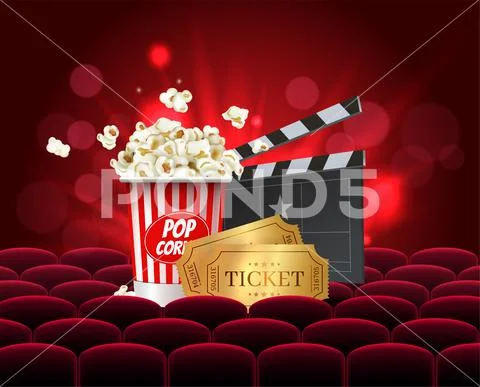 Cinema Movie Design Poster design. Vector template banner for movie ...