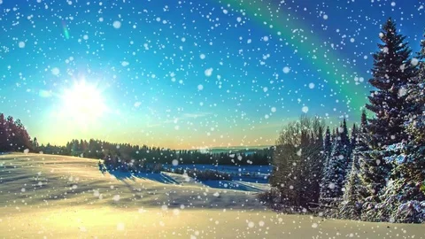 CINEMAGRAPH, 4k, falling snow in the win... | Stock Video | Pond5
