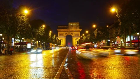 Cinemagraph France Paris Arch de Triomph... | Stock Video | Pond5
